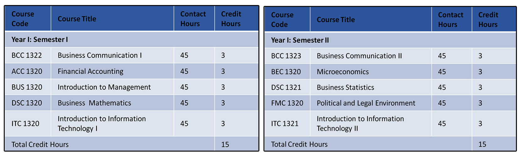 1st Year - Department of Accounting