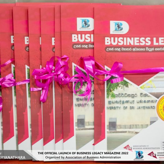 Business Legacy Magazine Launching | Department of Business Administration