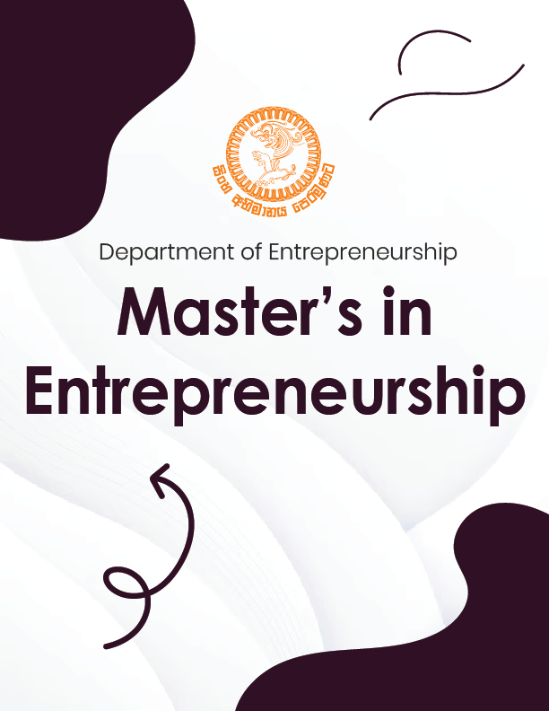 Master’s in Entrepreneurship | Department of Entrepreneurship