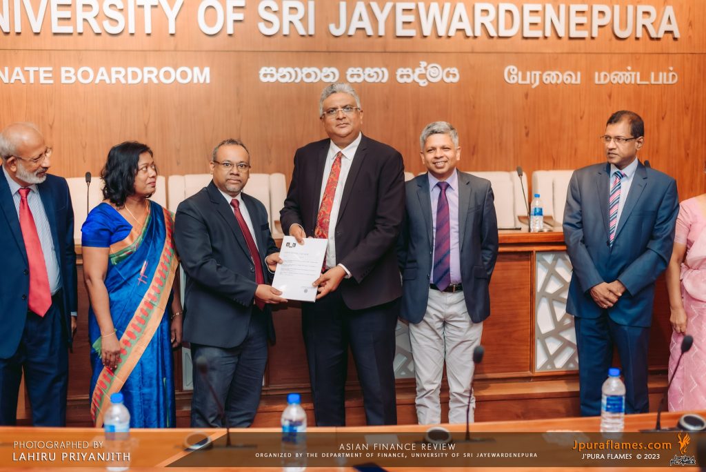 Journal Launch: Asian Finance Review - Department of Finance