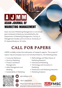 AJMM - Asian Journal of Marketing Management - Department of Marketing ...