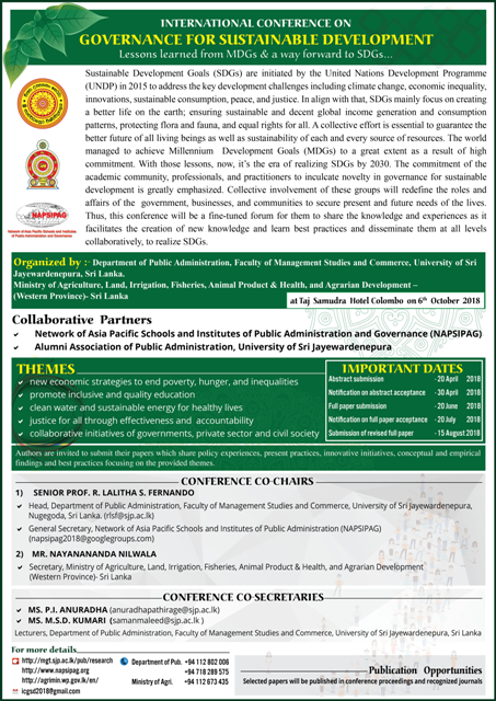 conference flyer - Department of Public Administration