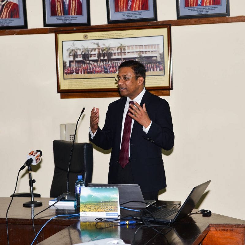 Prof. Lalith Samarakoon revisits the Department of Finance - Faculty of ...